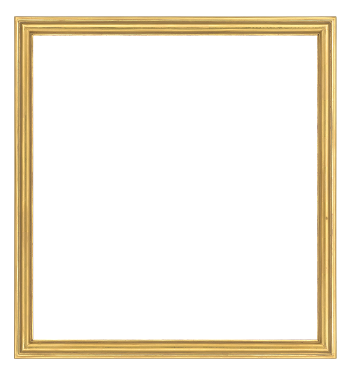 American 21st Century Continuous Gold Modern Frame - Lowy 1907